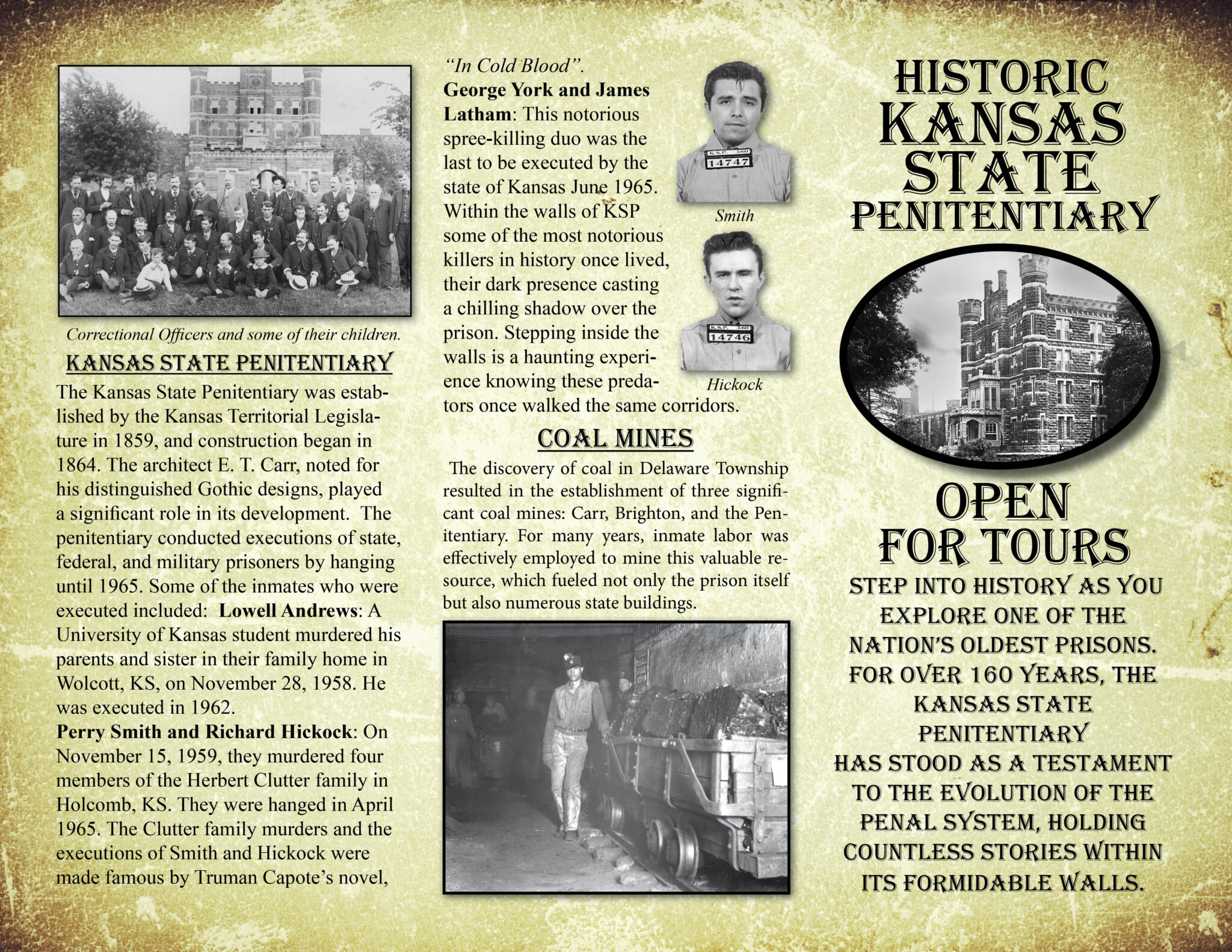 The Historic Kansas State Penitentiary Brochure